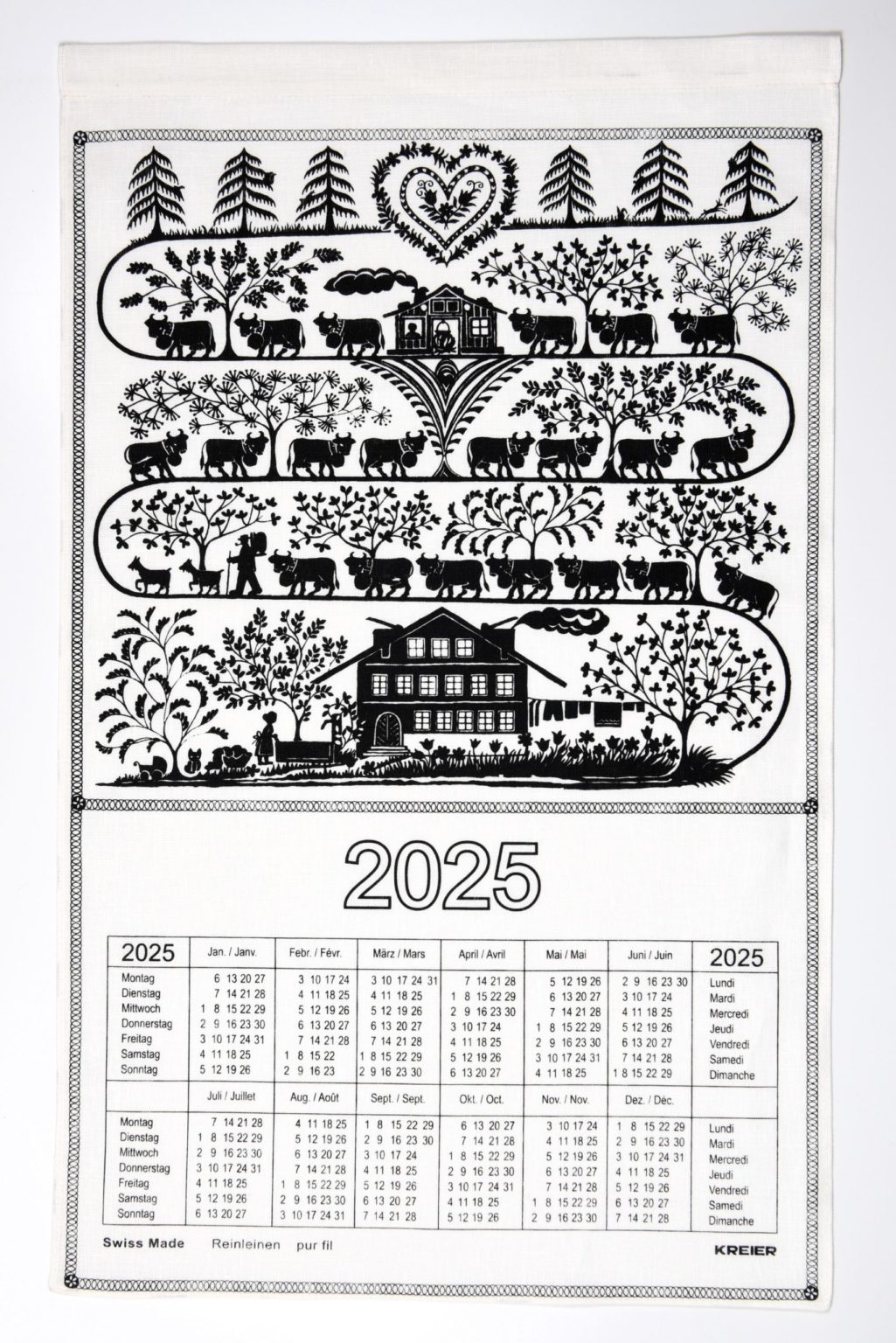 Kalender 2025 Scherenschnitt online bestellen bei edel-white